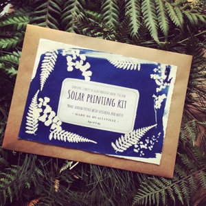 DIY Solar Printing Kit Craft Kit Cyanotype Kit Solar - Etsy