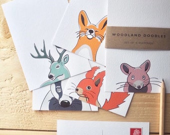 Animal postcard | Etsy