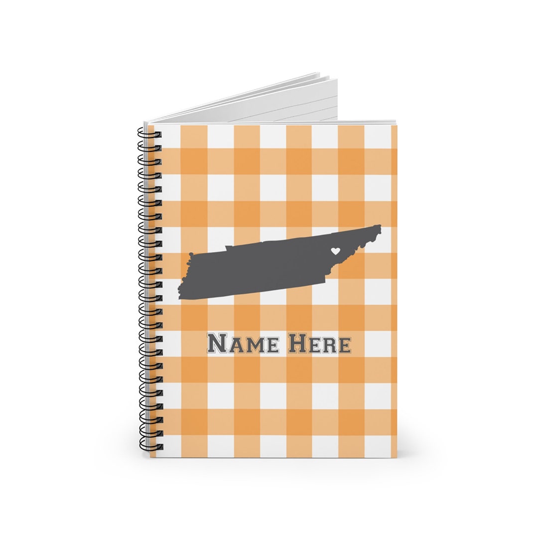 Custom Spiral Notebook Knoxville Tennessee 6x8 Personalized Notebooks ...