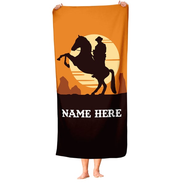 Baby Beach Towel Cowboy - Etsy