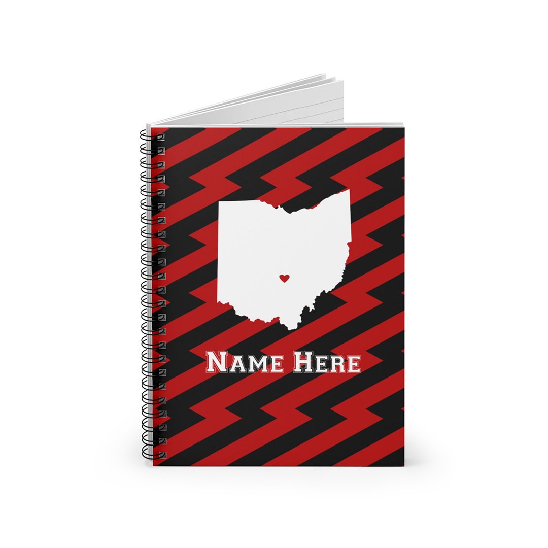 Custom Spiral Notebook Columbus Ohio 6x8 Personalized Notebooks With ...