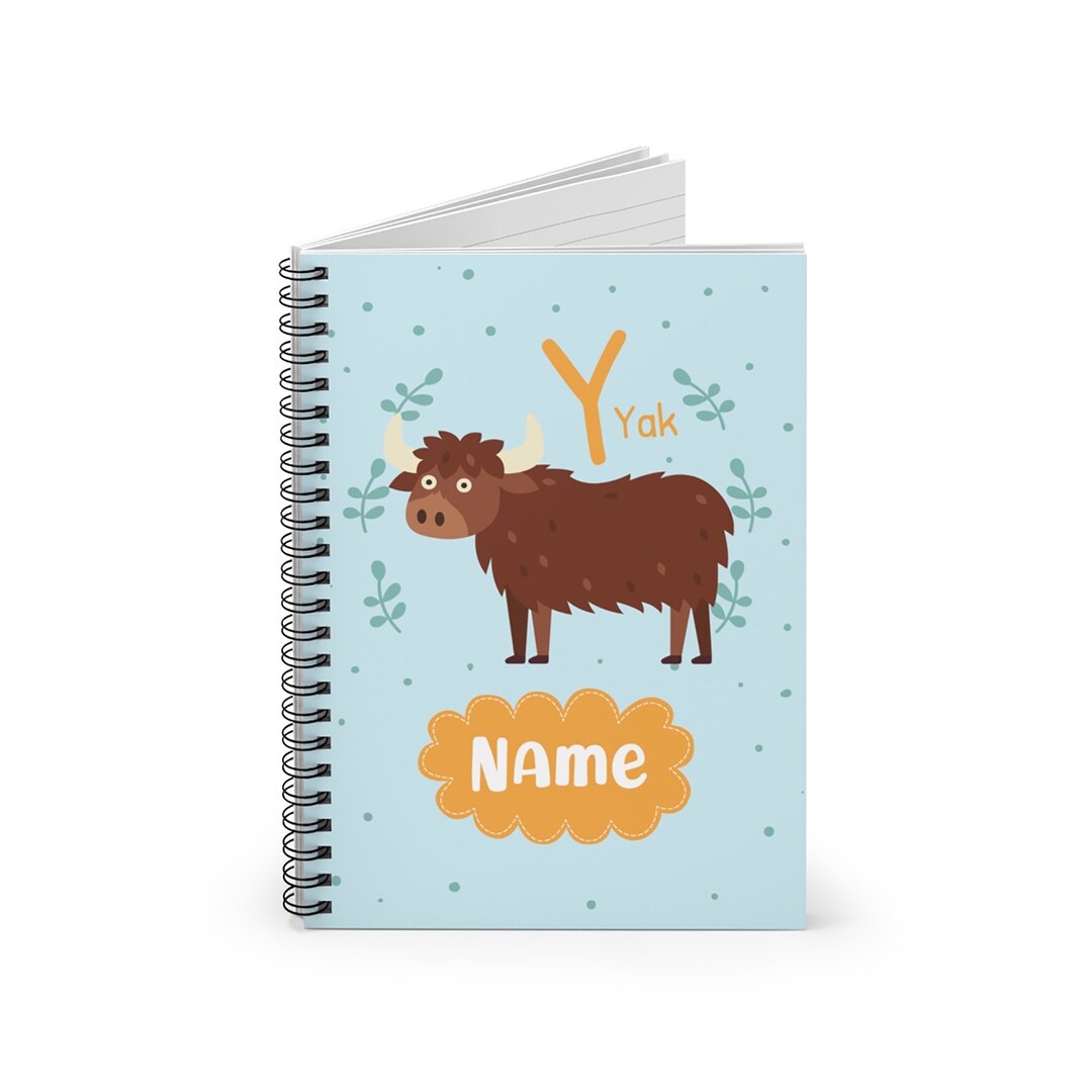 Custom Spiral Notebook for Kids 6x8 Personalized Notebooks With Inside ...