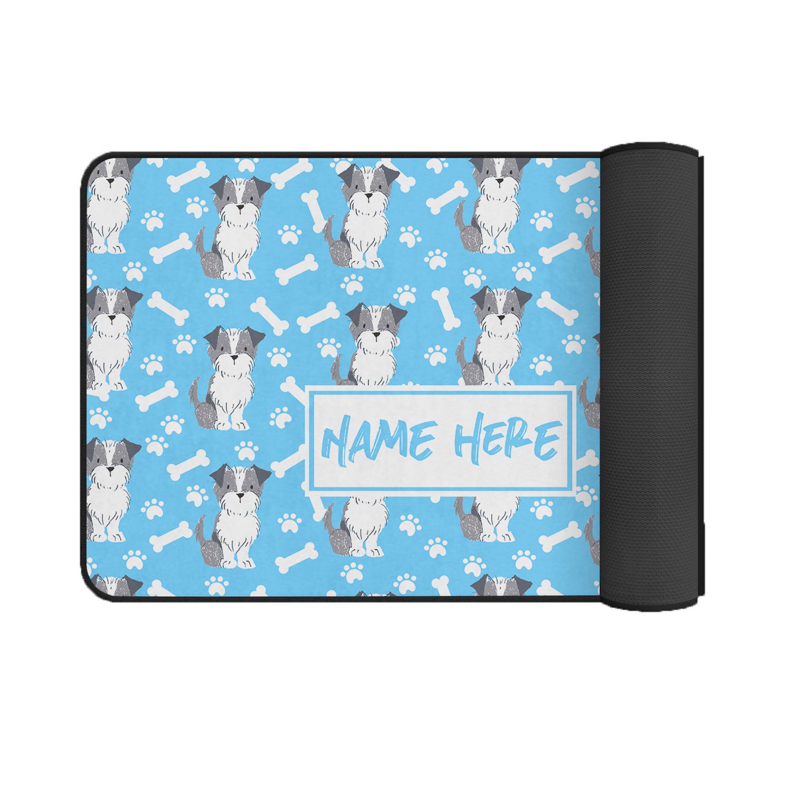 Mini Schnauzer Custom Dog Mat for Food and Water - Etsy