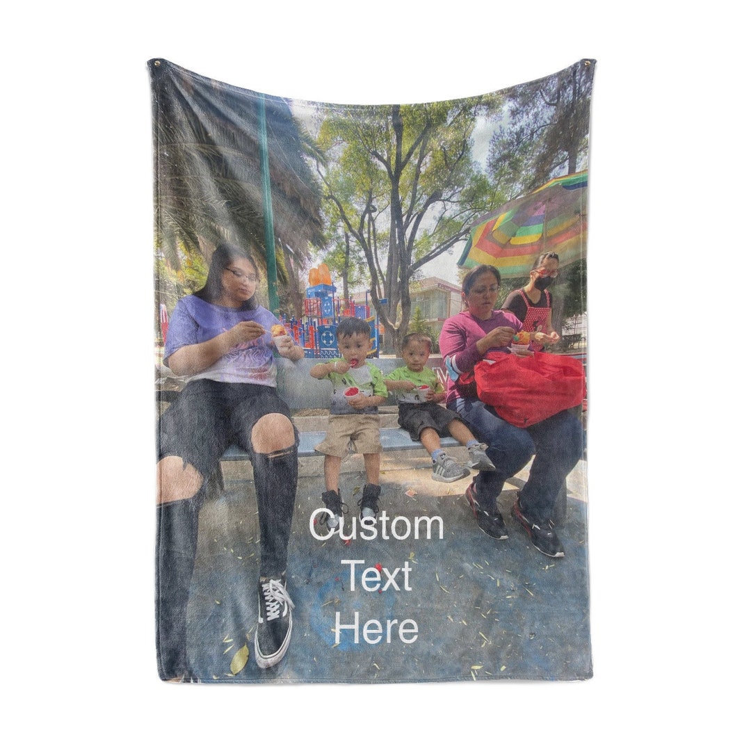 Personalized Blanket Upload Your Own Photo With Your Family and Friends ...