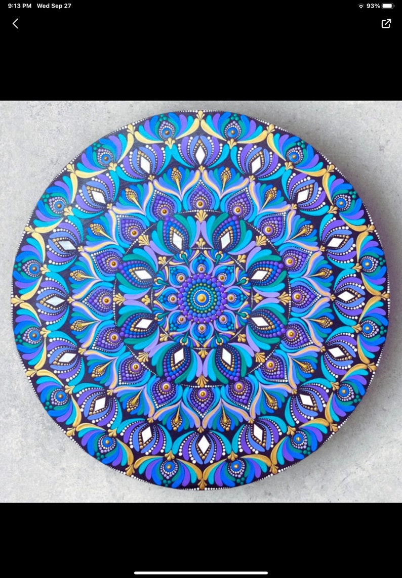 Stunning Handpainted Mandala Wall Art - Etsy