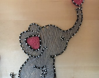 Elephant string art | Etsy