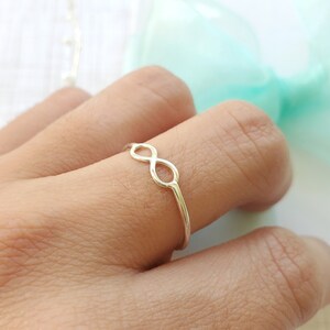 Sterling Silver Infinity Ring, Infinity Symbol Ring, Infinity Eternity ...
