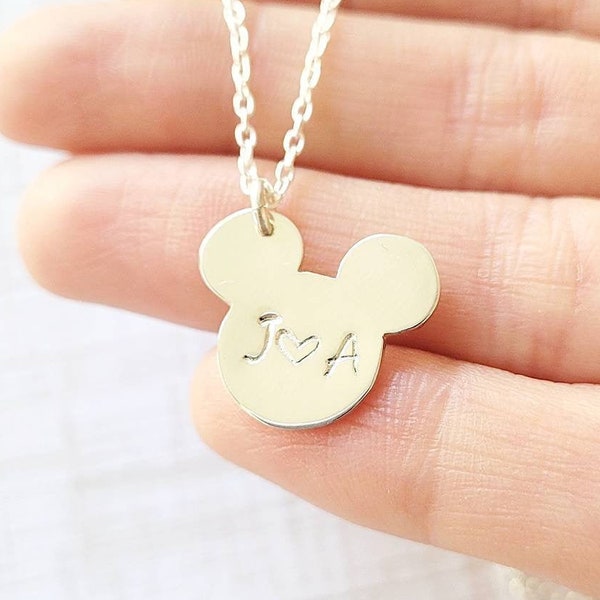 Mickey Mouse Personalized Necklace - Etsy