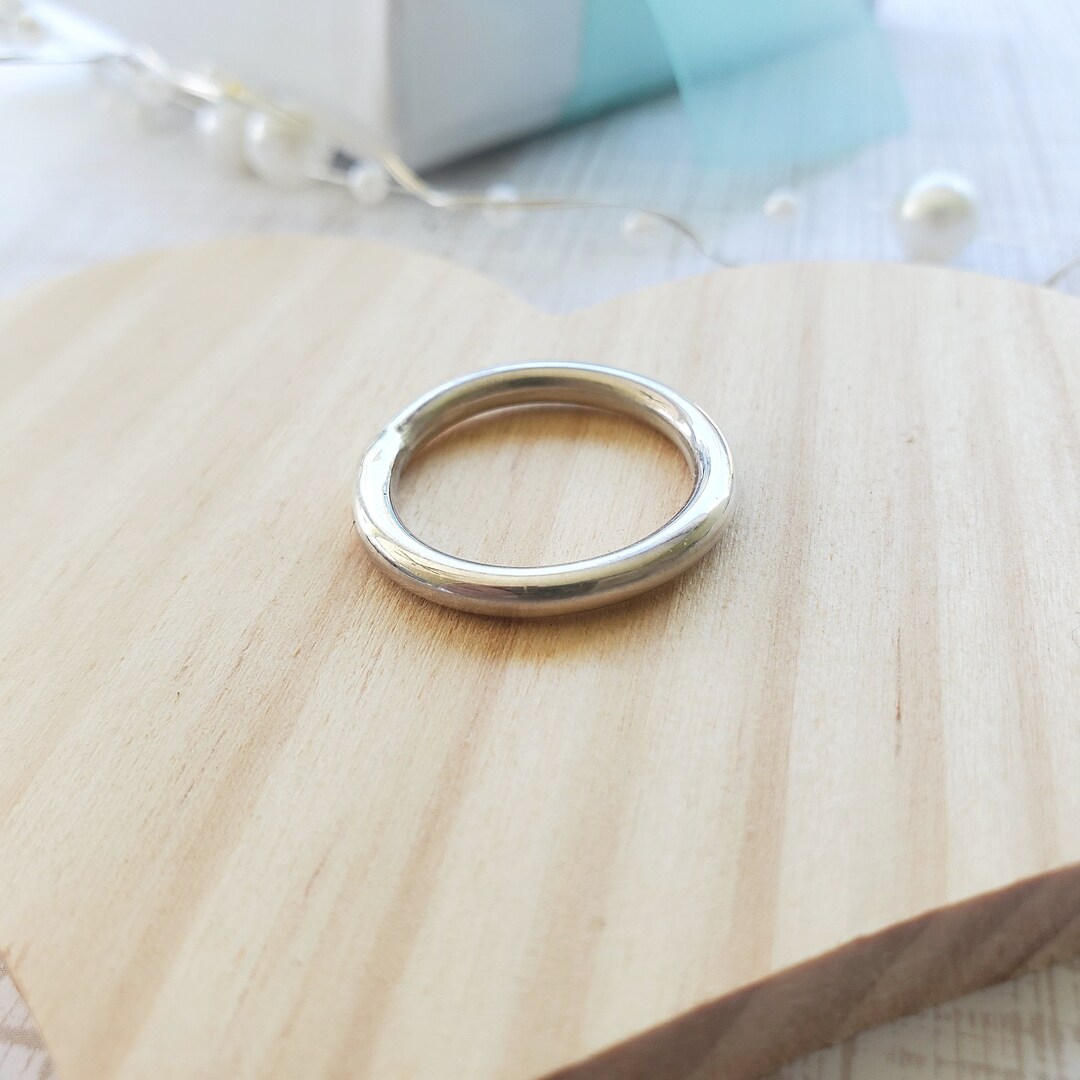 Chunky Ring Sterling Silver 925, Thick Silver Ring, Stacking Ring for ...