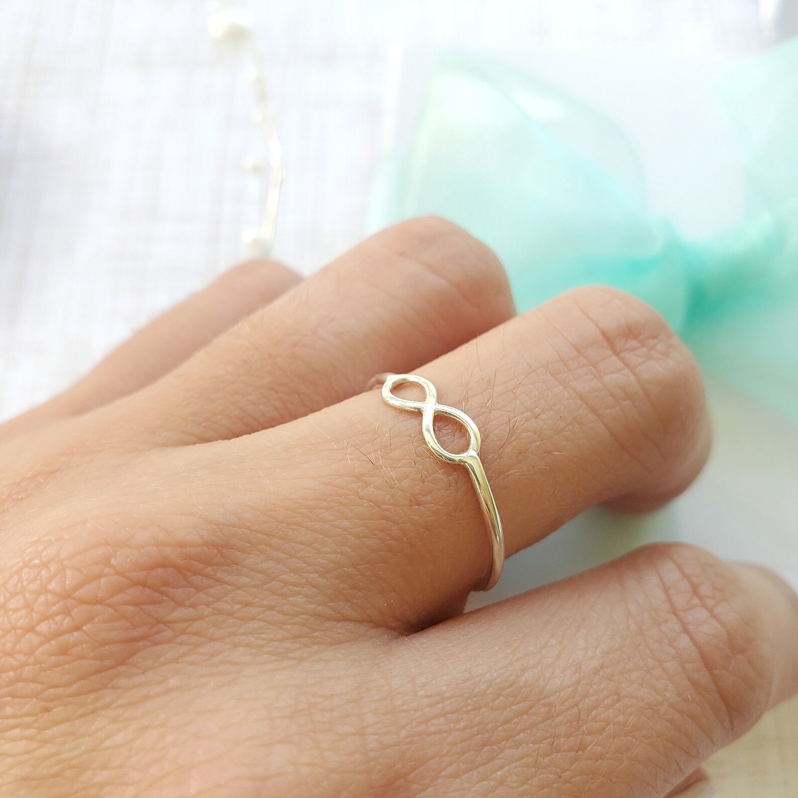 Sterling Silver Infinity Ring Infinity Symbol Ring Infinity - Etsy