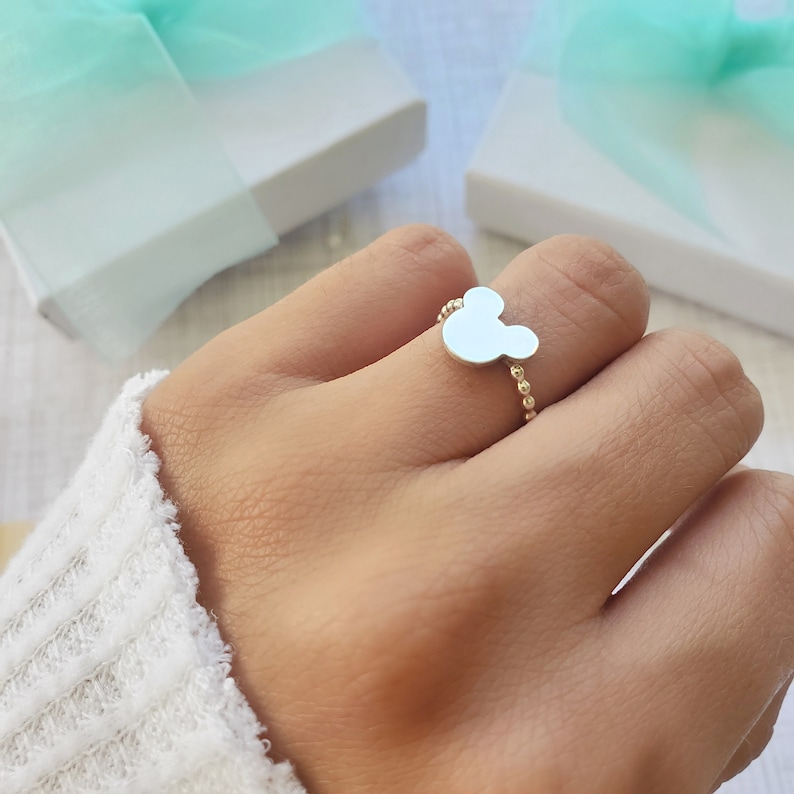 Mickey Mouse Ring Sterling Silver, Disney Engagement Ring, Disney ...