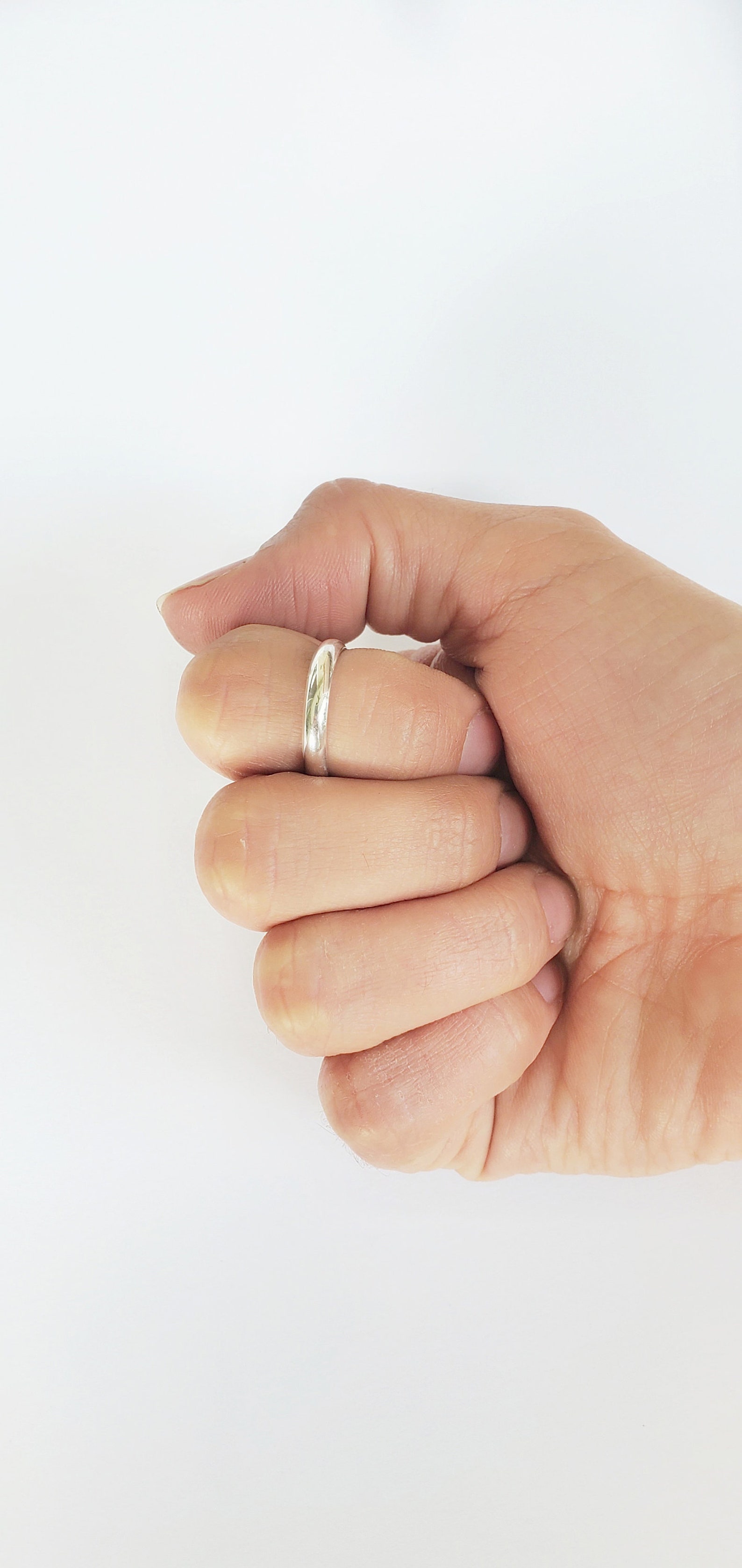 Plain silver ring Minimalist ring simple ring Stackable | Etsy