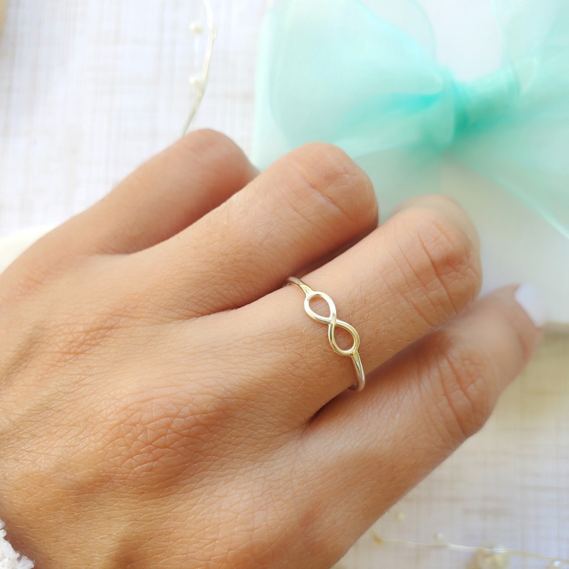 Sterling Silver Infinity Ring infinity symbol ring infinity | Etsy