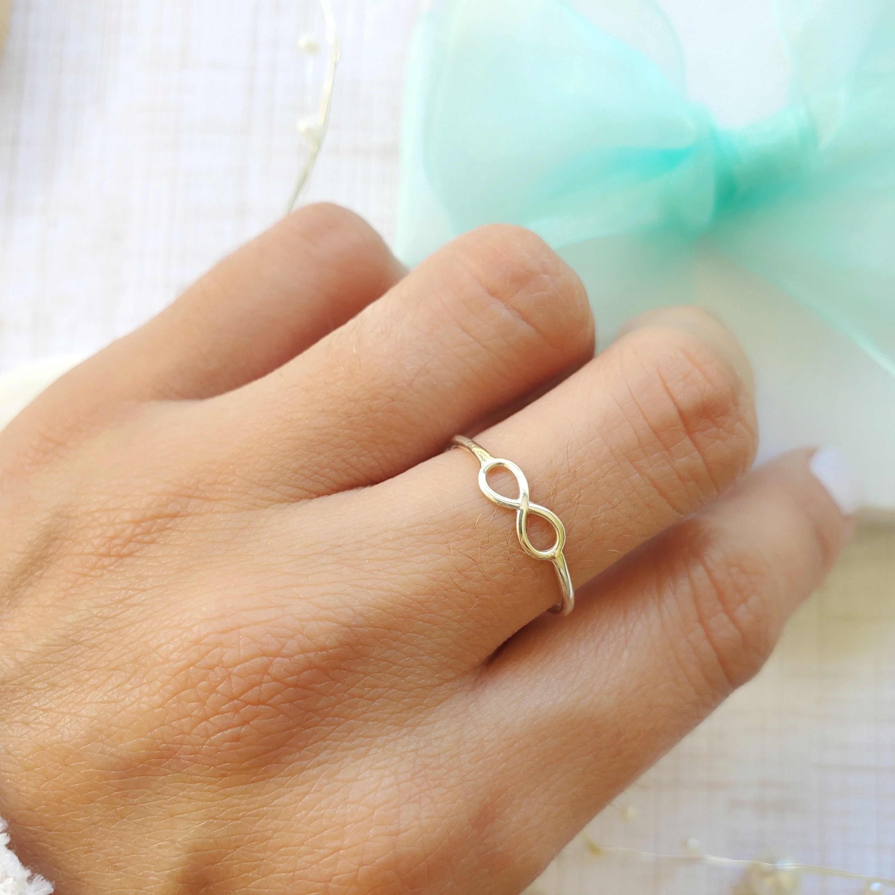 Sterling Silver Infinity Ring infinity symbol ring infinity | Etsy