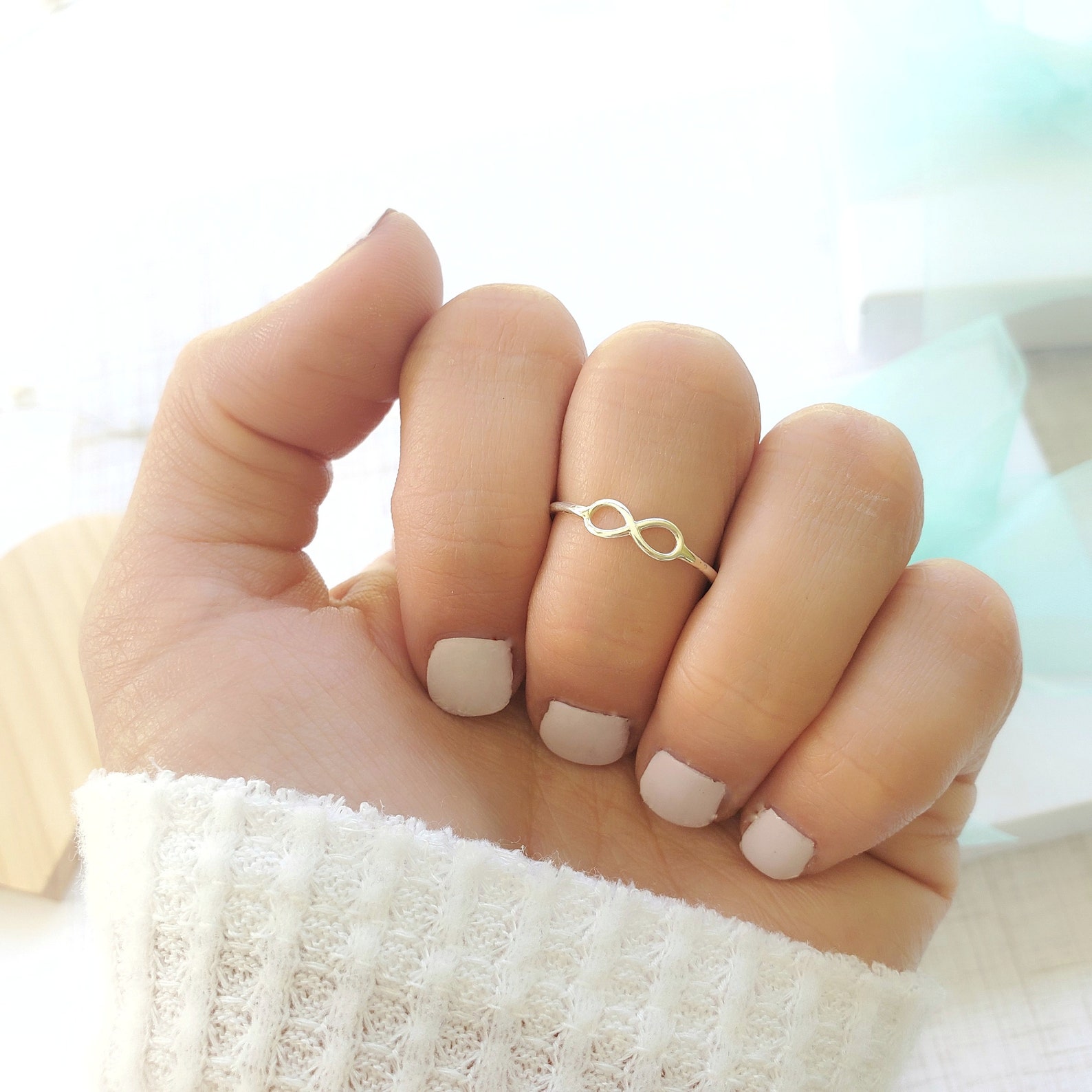 Sterling Silver Infinity Ring Infinity Symbol Ring Infinity - Etsy