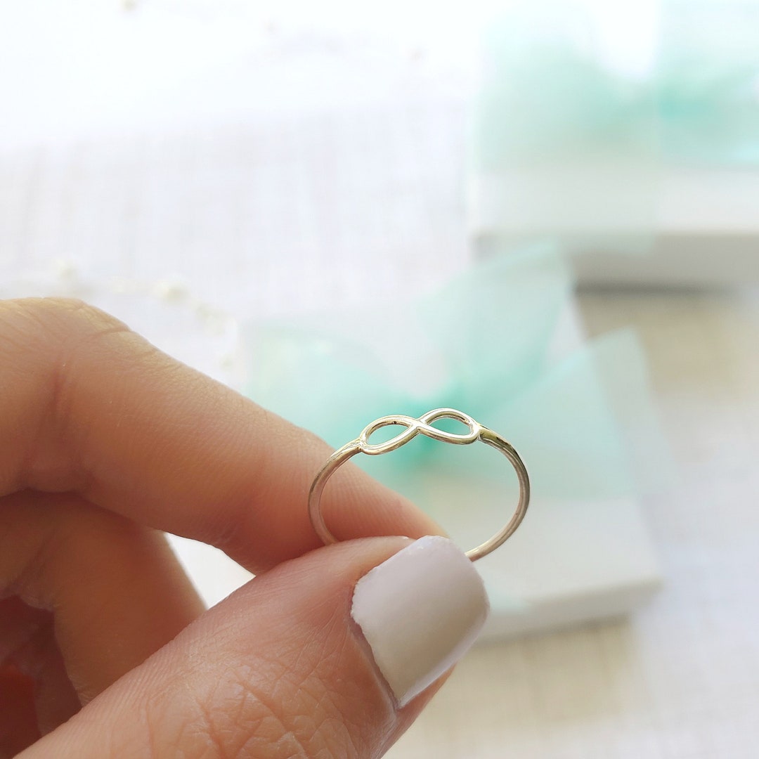 Sterling Silver Infinity Ring, Infinity Symbol Ring, Infinity Eternity ...