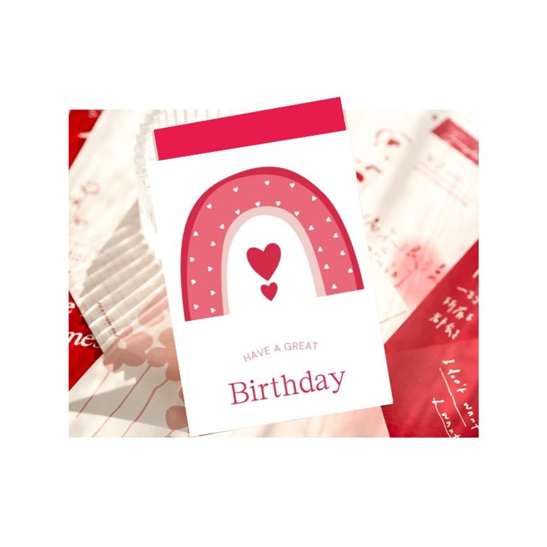 Digital Happy Birthday Card - Rainbow Birthday Card Printable Greeting ...