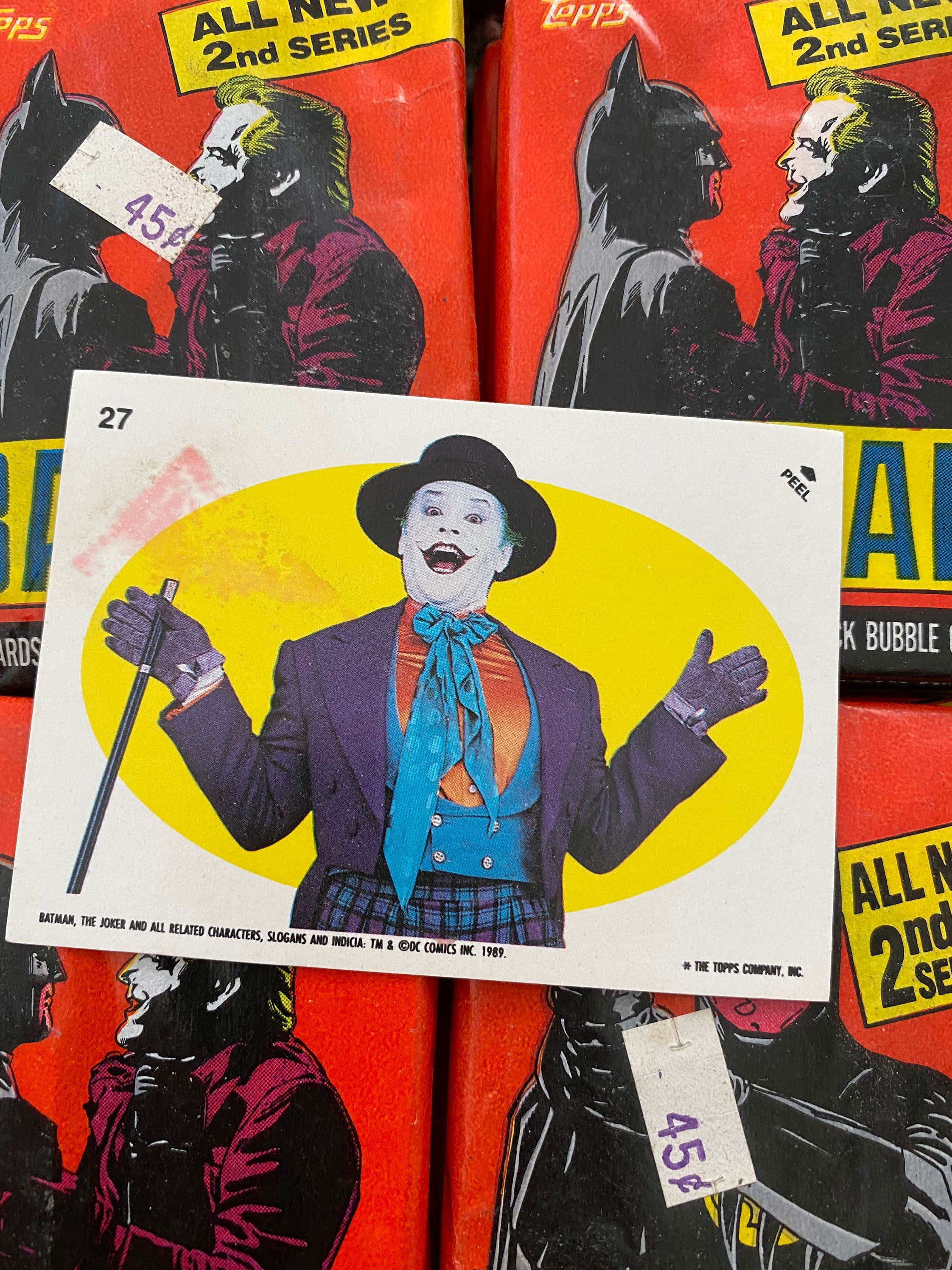 Topps 1989 Batman 2nd Series Vintage Movie Trading Cards - Etsy