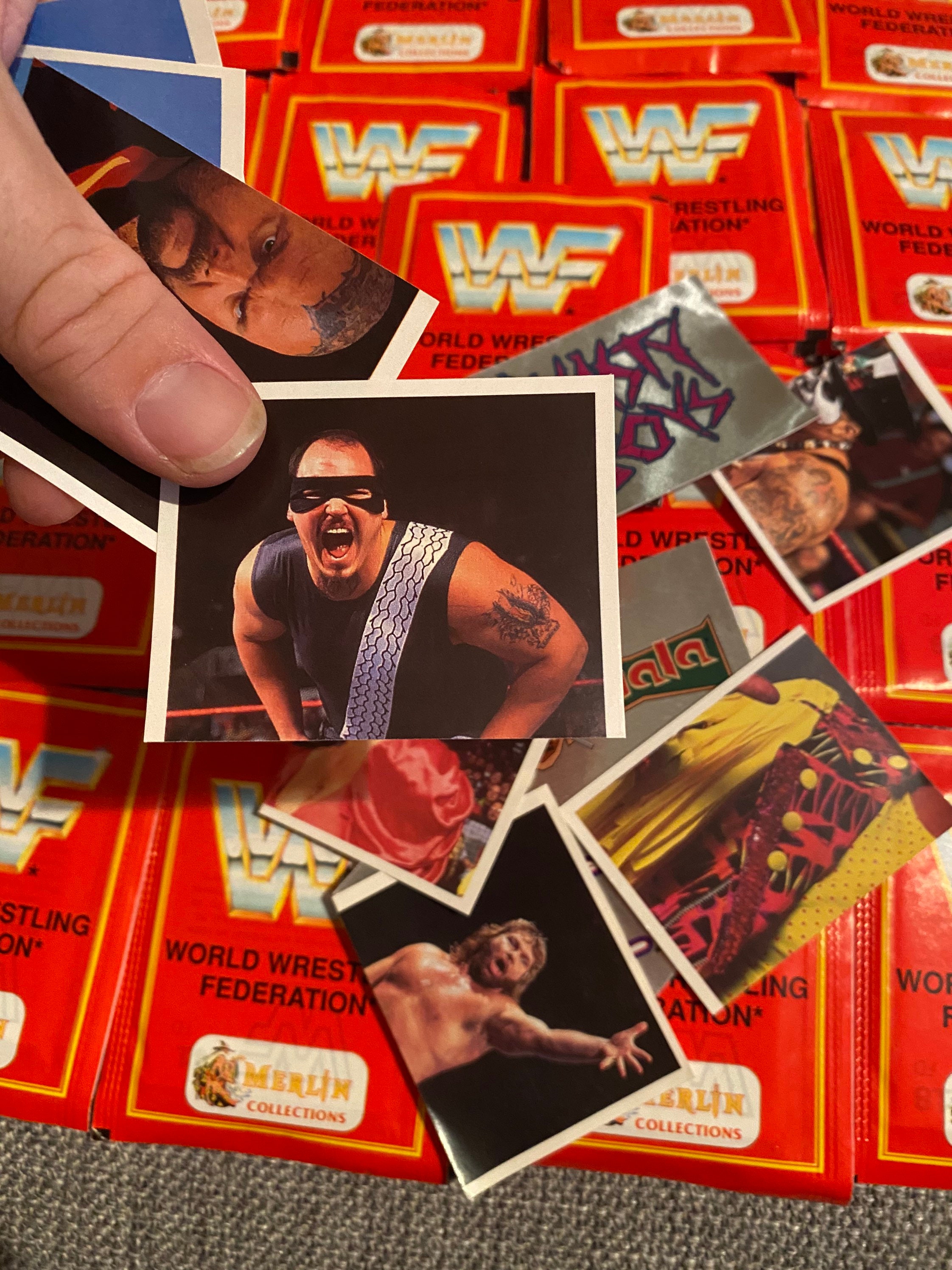 Merlin Stickers 1992 WWF Worldwide Wrestling Federation | Etsy