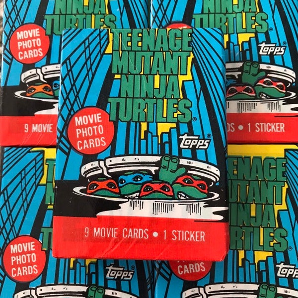 Tmnt Vintage Movie Trading Cards - Etsy