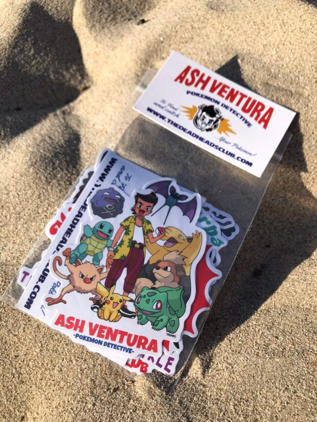 Ash Ventura: Pokemon Detective Sticker Pack - Etsy