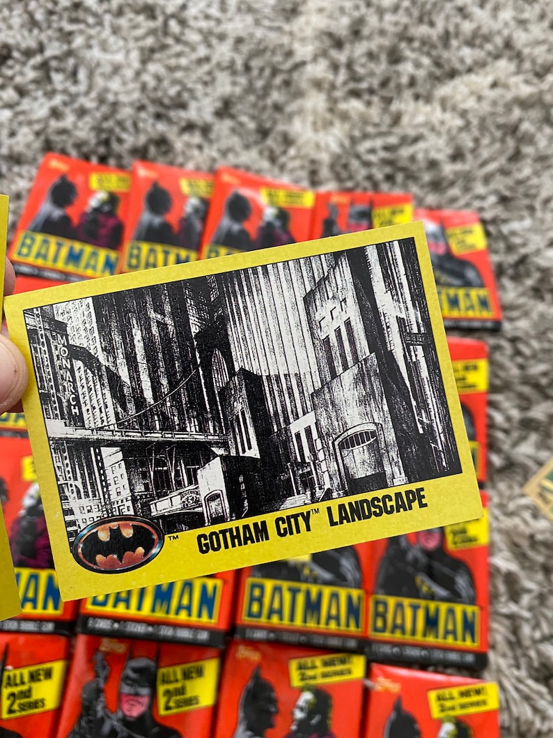 Topps 1989 Batman 2nd Series Vintage Movie Trading Cards - Etsy