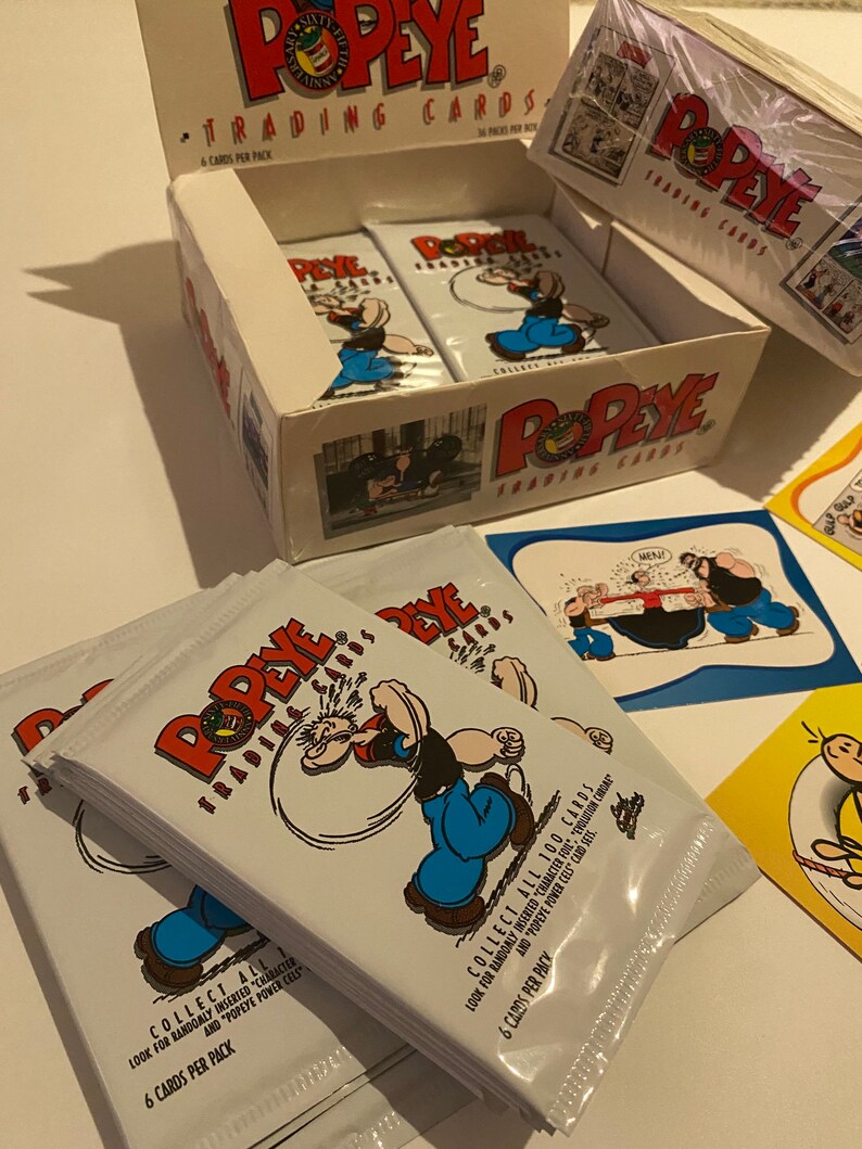 Card Creations 1994 popeye Trading Cards Sealed Packs - Etsy