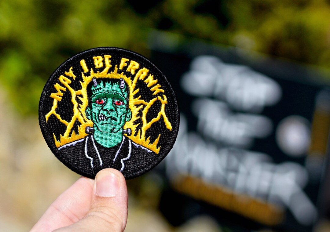 The “may I Be Frank” Iron-on Embroidery Patch. - Etsy