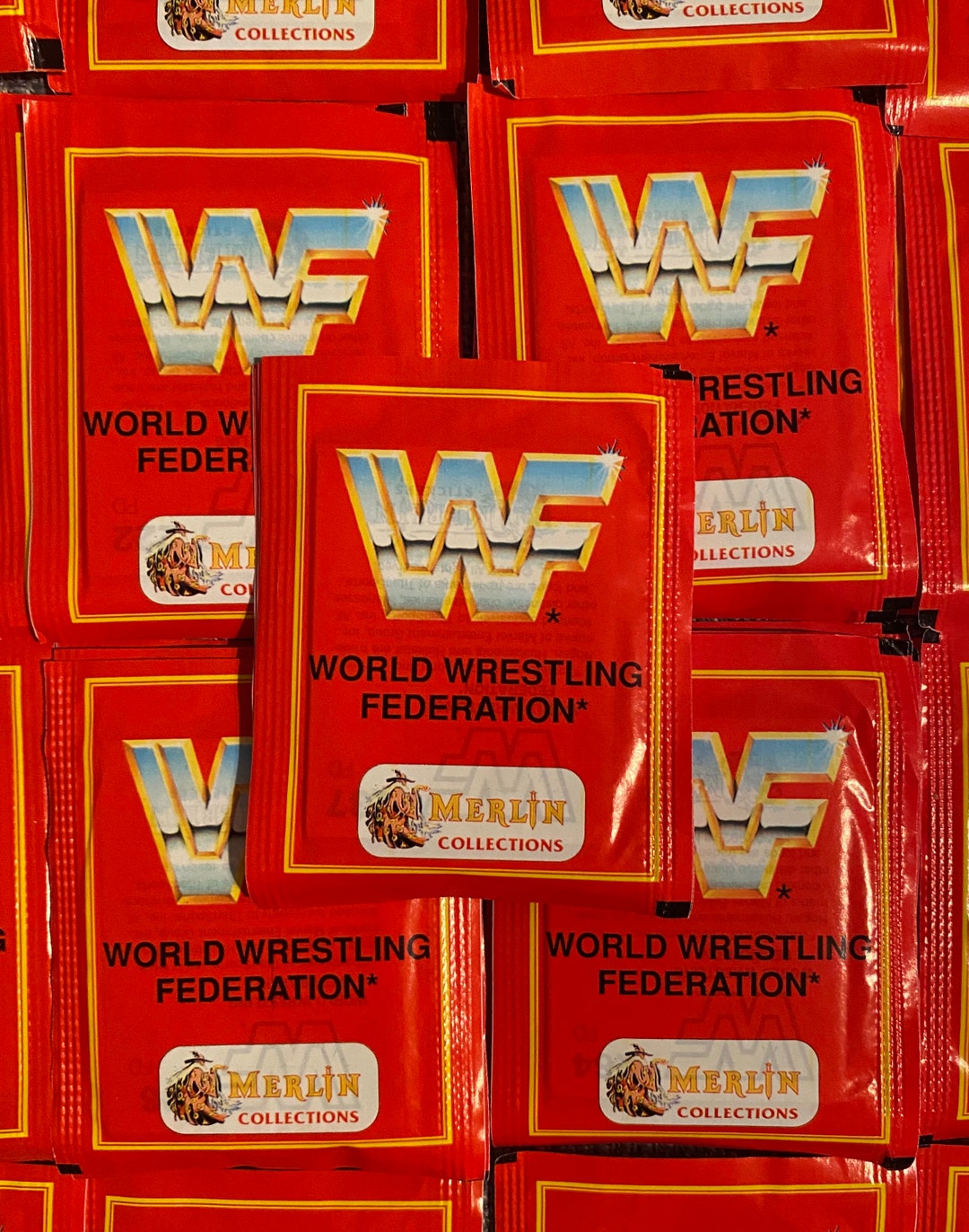 Merlin Stickers 1992 WWF Worldwide Wrestling Federation Sealed Sticker ...