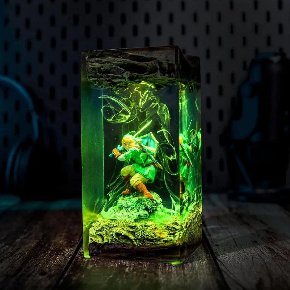 The Legend of Ze.lda Link Epoxy Resin Lamp, Resin Art, Zelda Gift ...