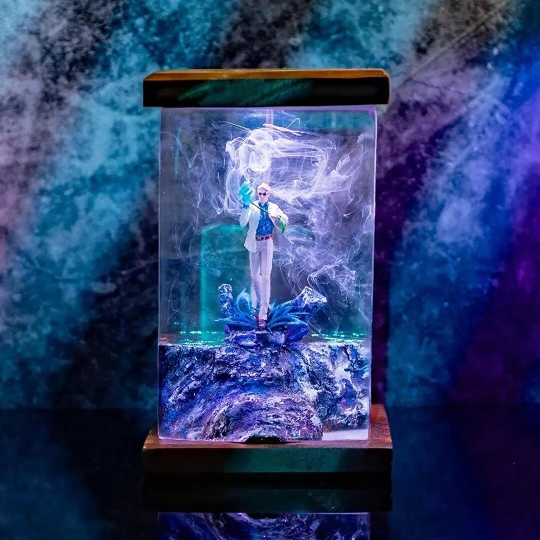 Nana.mi Kento Jujut.su Ka.isen Epoxy Resin Wood Lamp Night Light Unique ...