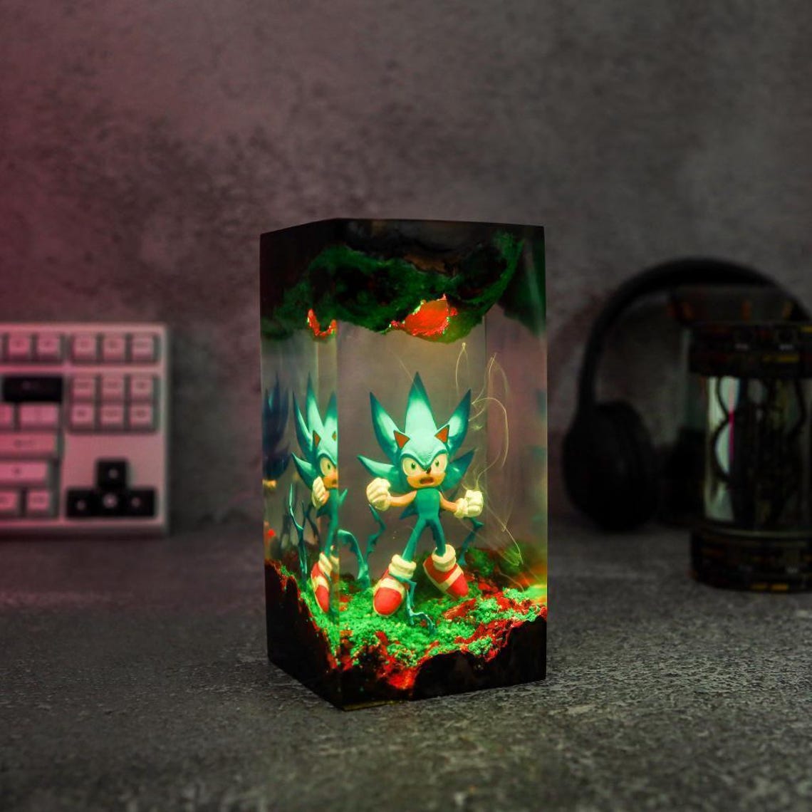 Sonic the Hedgehog Night Light, Classic Game Character Resin Art Lamp ...