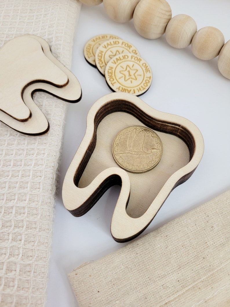 Tooth Fairy Box With Tokens SVG Laser Cut File - Etsy