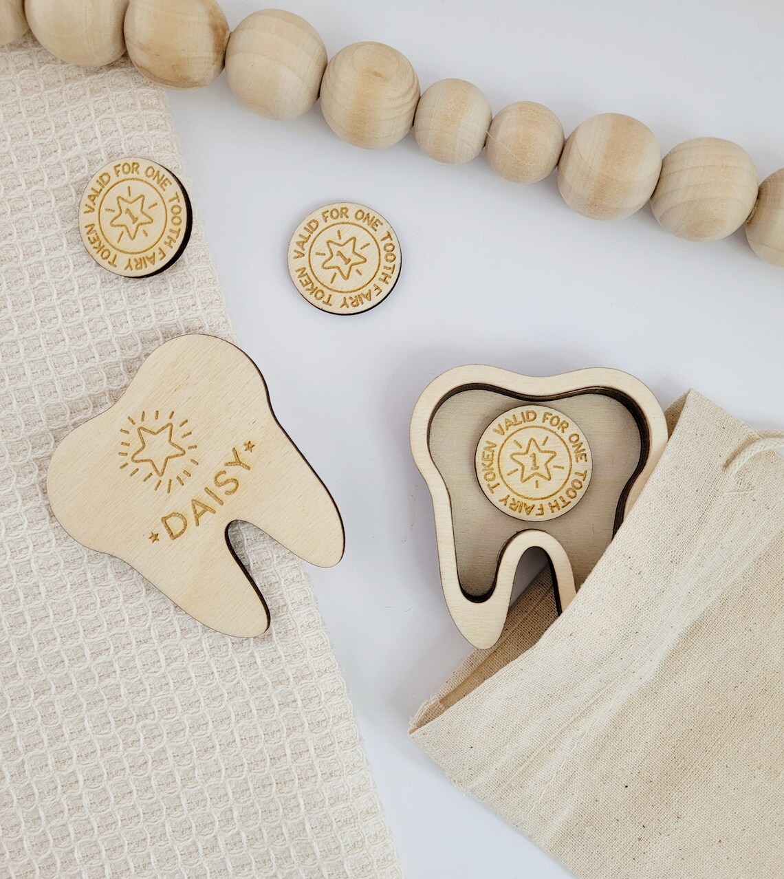 Tooth Fairy Box With Tokens SVG Laser Cut File - Etsy