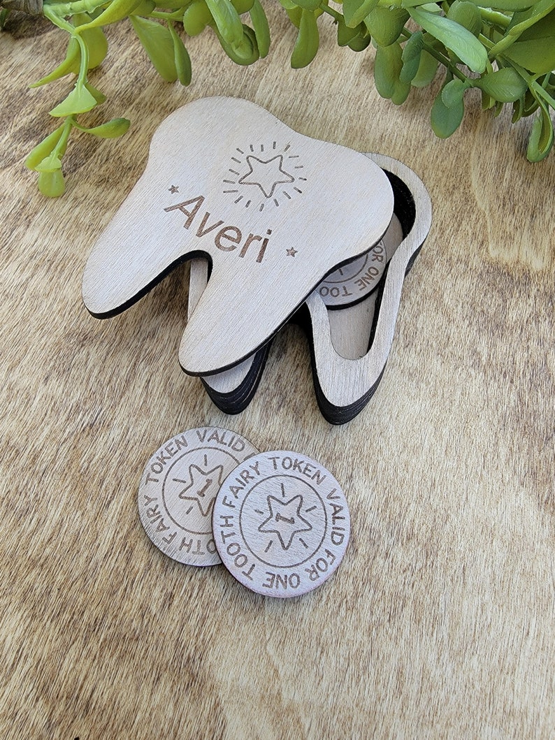 Tooth Fairy Box With Tokens SVG Laser Cut File - Etsy
