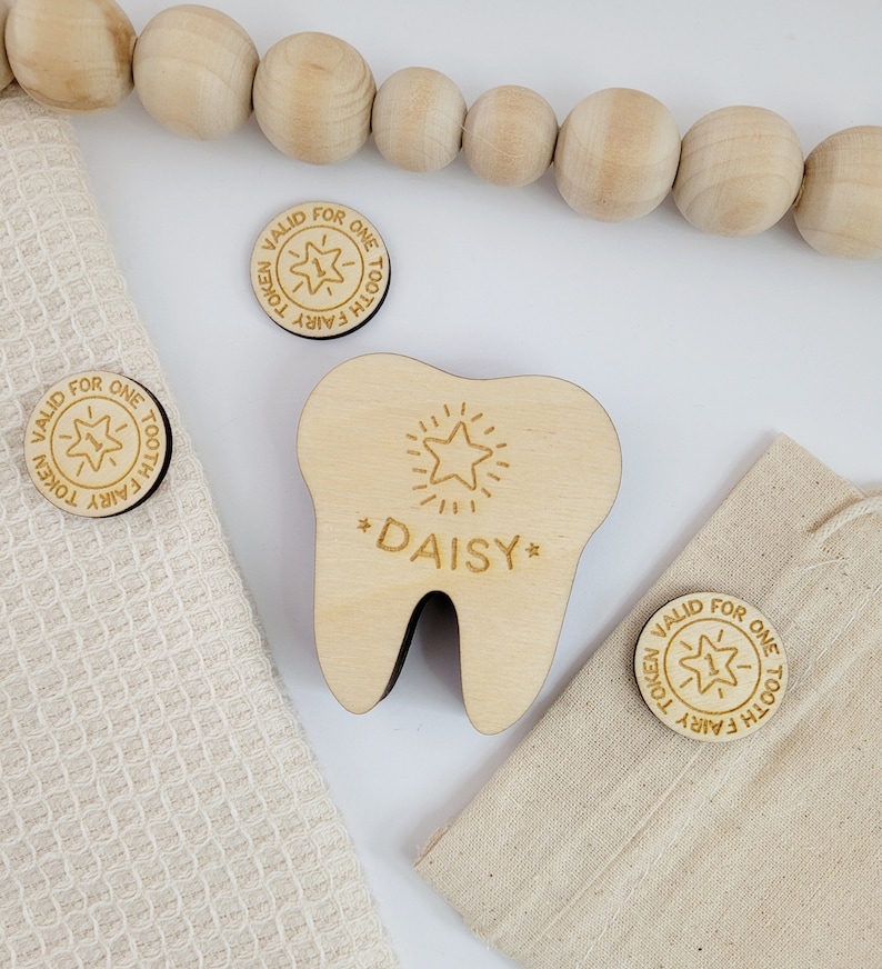 Tooth Fairy Box With Tokens SVG Laser Cut File - Etsy