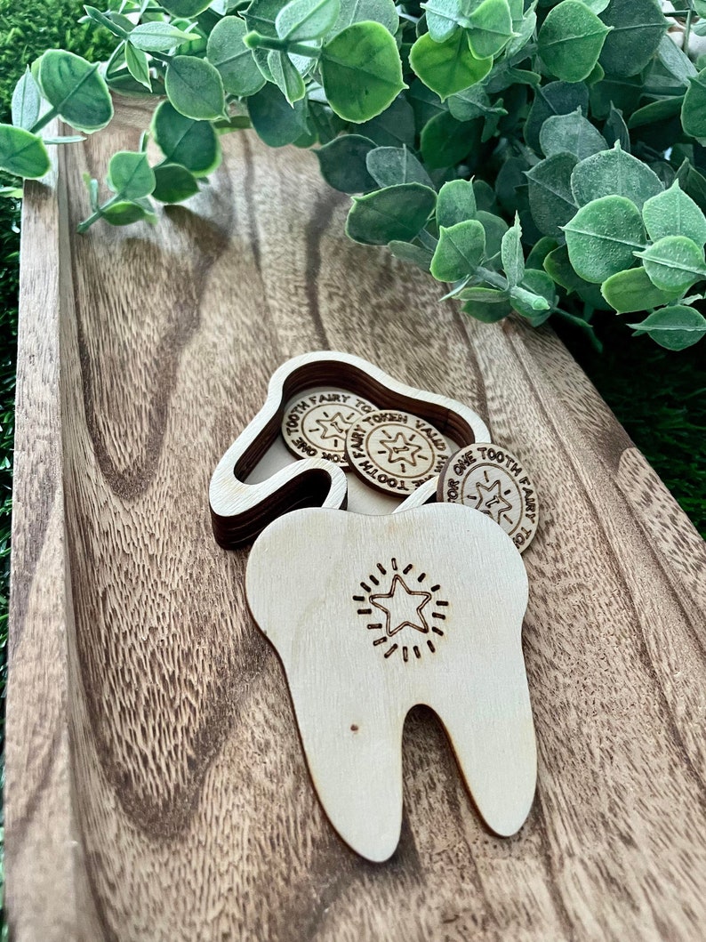 Tooth Fairy Box With Tokens SVG Laser Cut File - Etsy