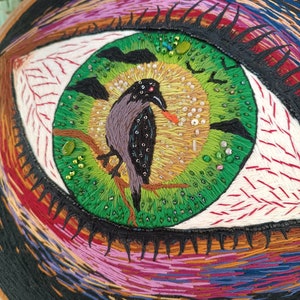 Shaman Eye Wall Art Spiritual Pagan Hanging Decor Embroidery Hoop Art ...