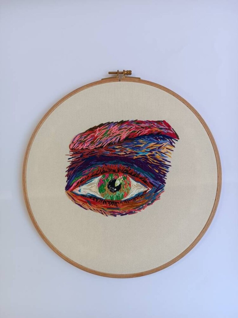 Eye Embroidery Wall Art Hand Embroidery Hoop Art Eye Painting Hoop Wall ...