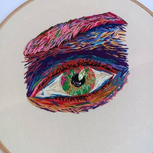 Eye Embroidery Wall Art Hand Embroidery Hoop Art Eye Painting Hoop Wall ...