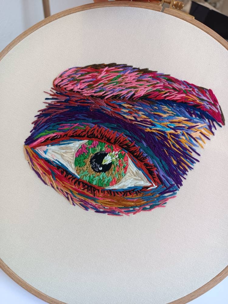 Eye Embroidery Wall Art Hand Embroidery Hoop Art Eye Painting Hoop Wall ...
