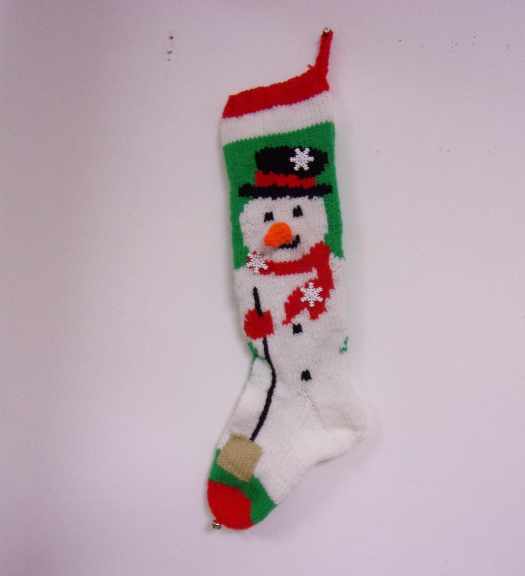 Giant Snowman With Giant Carrot Nose, Broom, Snowflakes, Jingle Bell ...