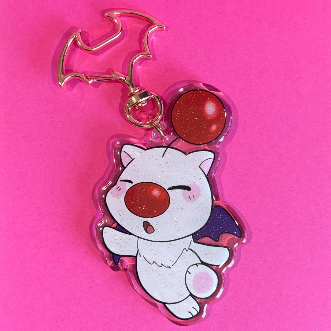 Moogle Key Chain Final Fantasy - Etsy