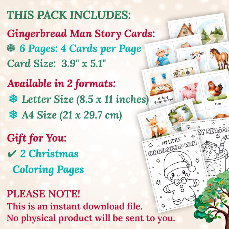 Gingerbread Man Story Cards | 24 Fairy Tale Sequencing Cards ...