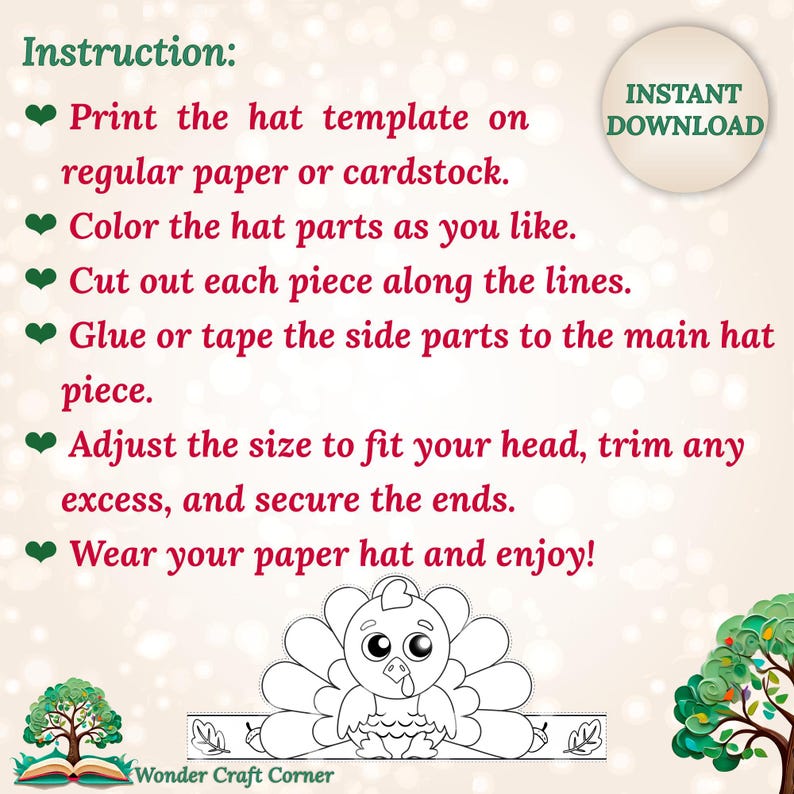 4 Thanksgiving Paper Crowns | Printable Hat Templates for Kids ...