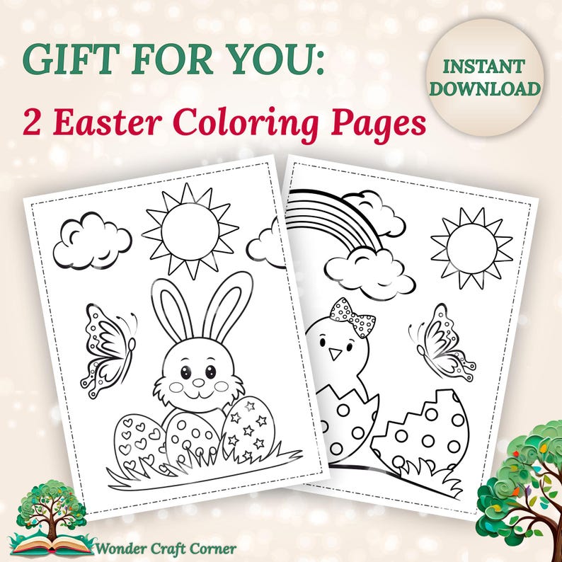 3 Bunny Templates, Printable Easter Craft, Torn Paper Kids Activity for ...