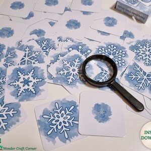 Snowflake Unit Study With a Magnifying Glass, Snowflake Activity ...