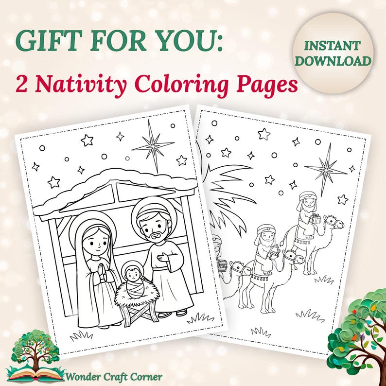 Nativity Story Advent Calendar | 25 Christmas Bible Flashcards ...