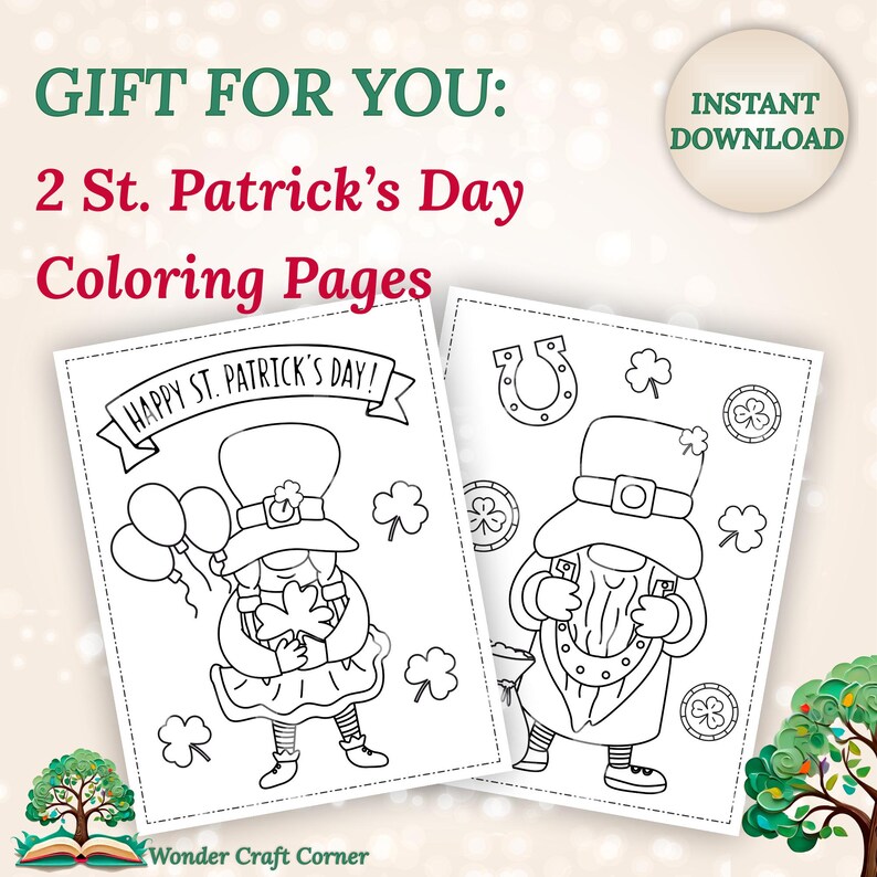 3 Shamrock Templates, Printable St. Patrick’s Day Craft, Torn Paper ...