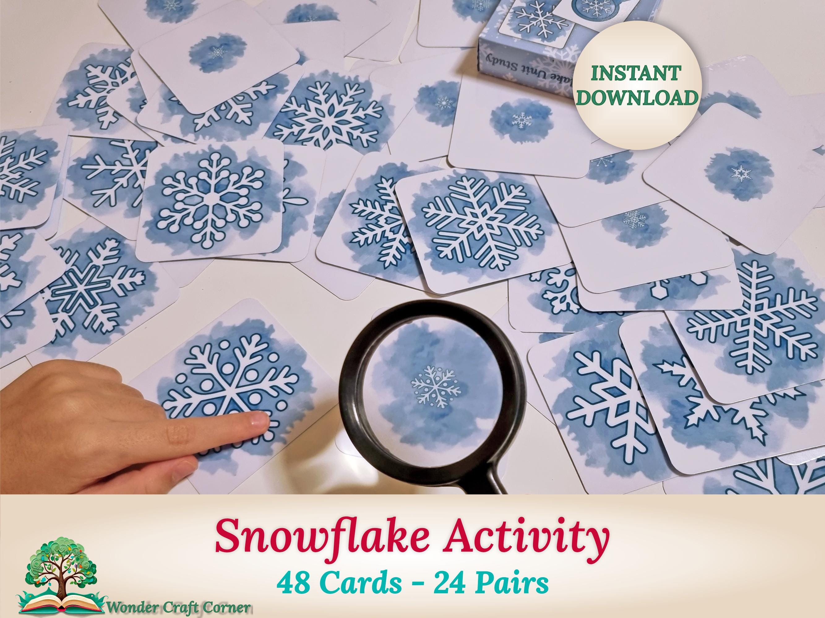 Snowflake Unit Study With a Magnifying Glass, Snowflake Activity ...